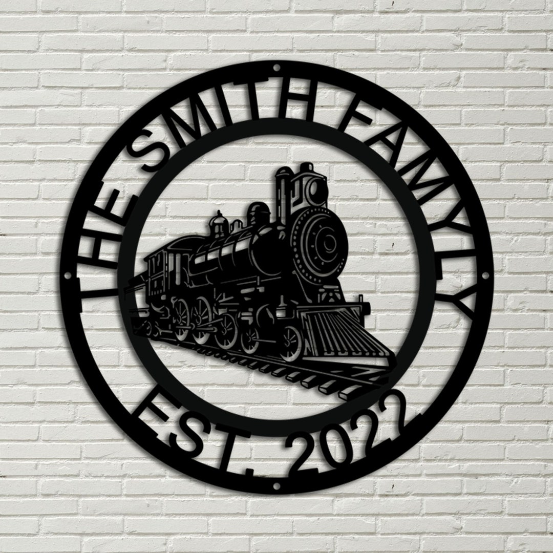 Personalized Train Sign - Train Conductor Gift, Train Driver Gift ...