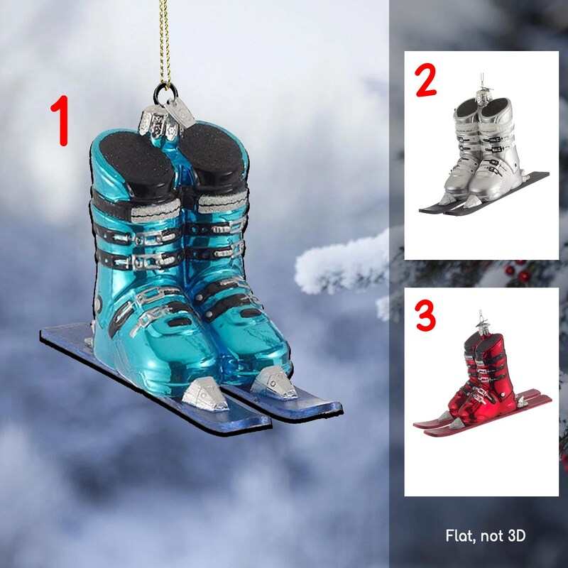 Ski Ornament - Etsy
