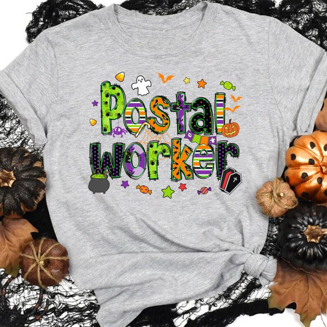 Postal Worker Shirt, Postal Worker Halloween Shirt, Mailman Halloween ...