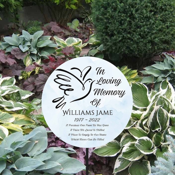 Personalised Memorial Plaque Stake Grave Marker Memorial - Etsy