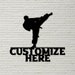 Customizable Karate Sign, Metal Karate Decoration, Metal Karate Decor ...