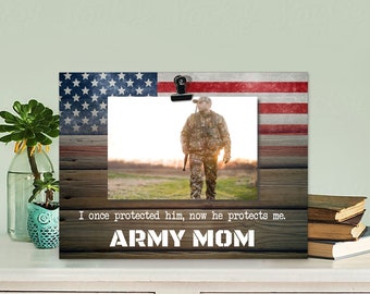 Army Mom Gift Army Military Picture Frame Proud Army - Etsy