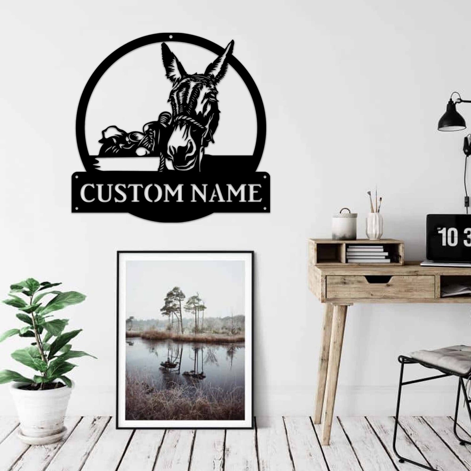 Personalized Donkey Metal Sign, Farm Animals Sign, Metal Sign for ...