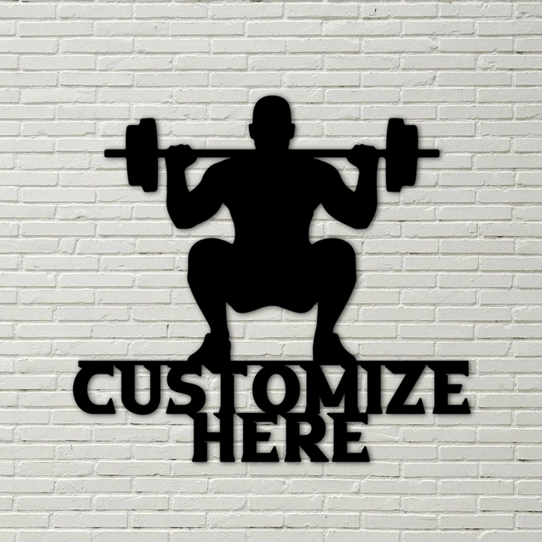 Customizable Metal Crossfit Sign, Personalized Gym Decoration, Metal ...