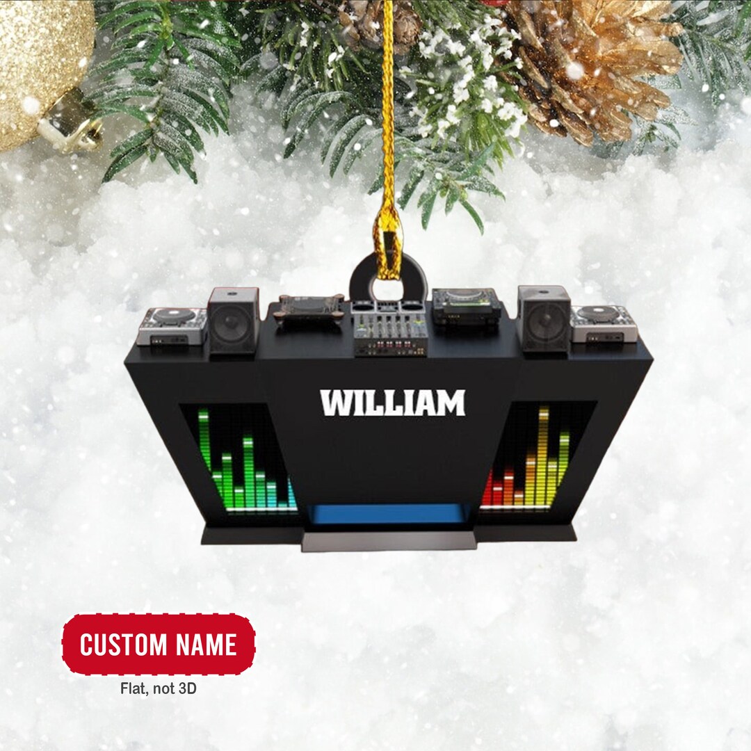DJ Gift for DJ Player, Custom DJ Ornament Gift for Dj Man & Woman ...