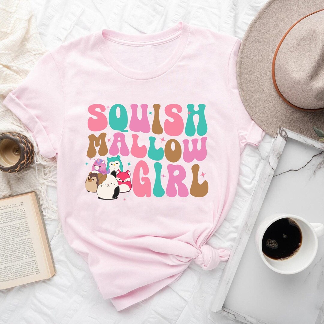 Retro Squish Mallow Girl Girl Birthday Shirt, Cute Squishmallow Girl ...
