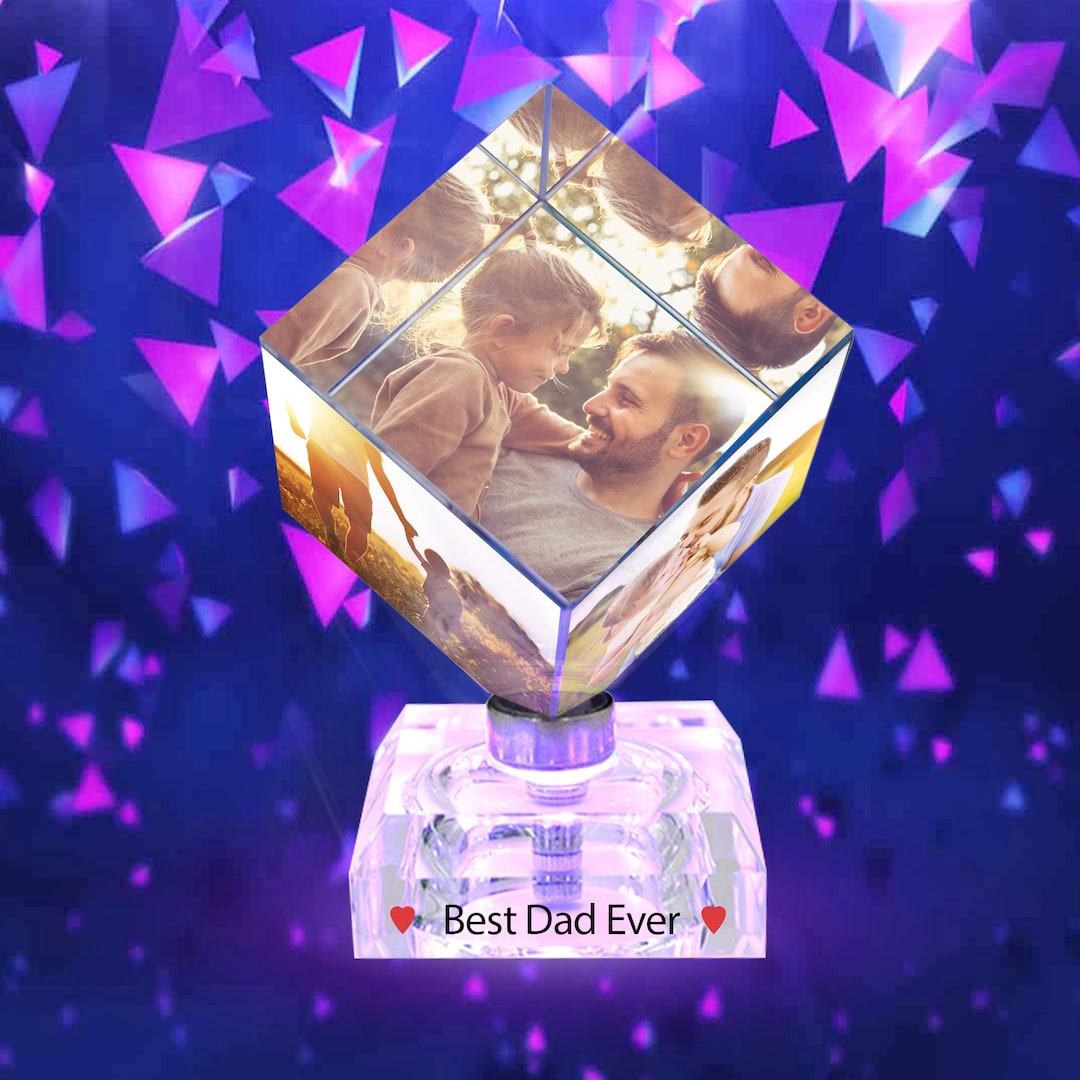 3d Crystal Photo, Crystal Photo Cube, Custom 3D Crystal Photo Gift ...