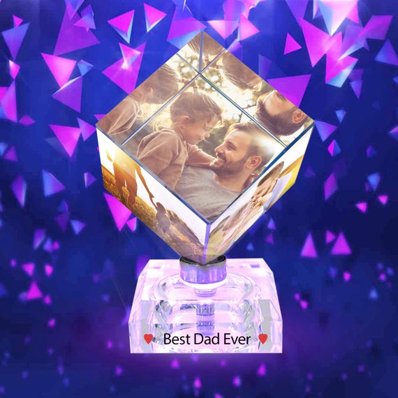 3d Crystal Photo Crystal Photo Cube Custom 3D Crystal Photo - Etsy