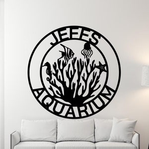 Reef Sign, Coral Reef Sign, Home Aquarium Sign, Aquarium Decor ...