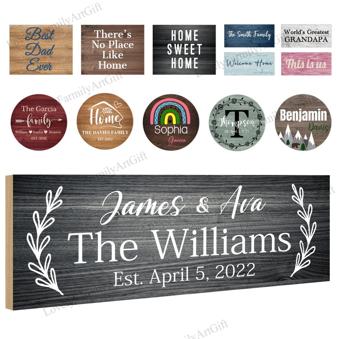Custom Wood Signs Stained Wood Sign With Your Personalized Quote Custom ...