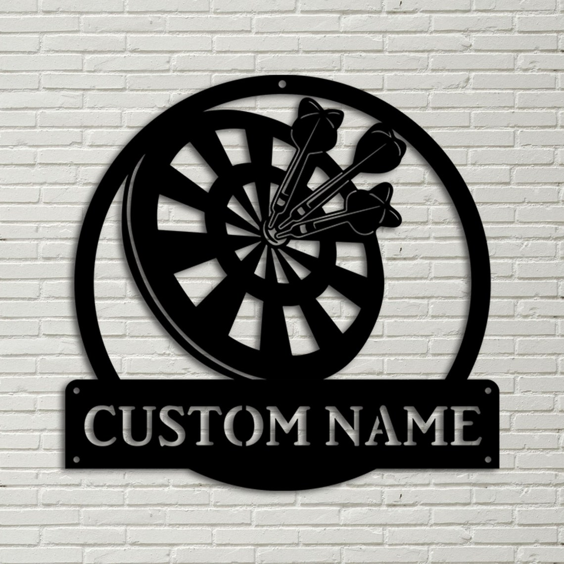 Personalized Darts Monogram Metal Sign Custom Darts Metal - Etsy