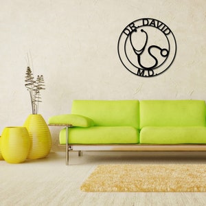 Personalized Doctor Sign, Custom Doctor Metal Sign, Doctor's Office ...