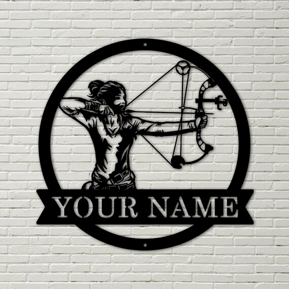 Personalized Archery Sport Metal Sign Art Custom Archery - Etsy