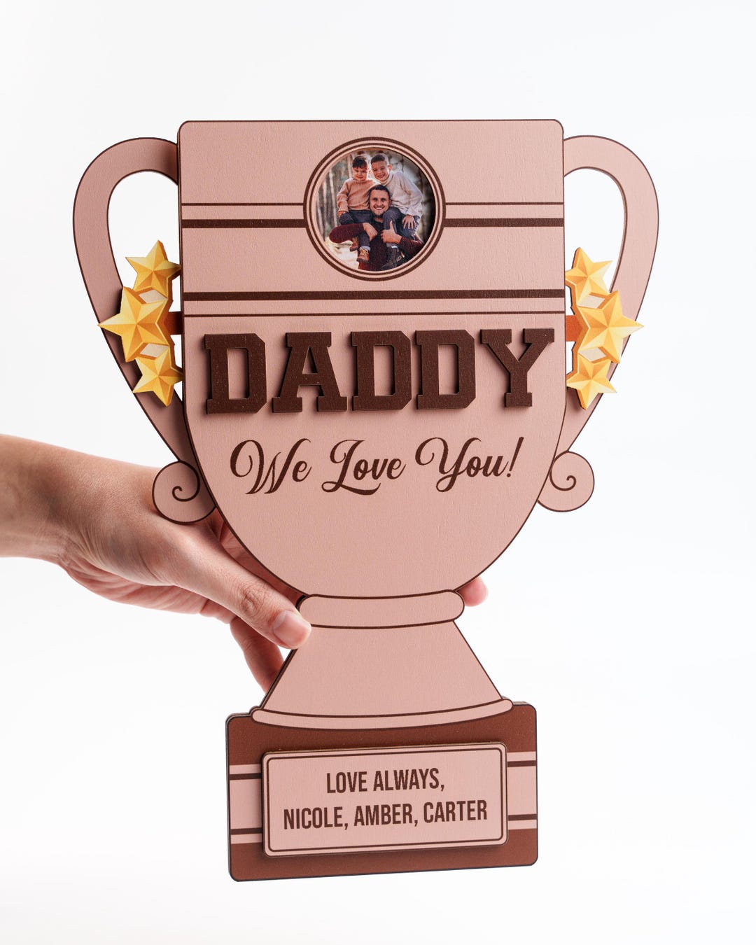 Personalized Dad Grandpa Rotating Wood Sign, Personalized Grandpa Daddy ...