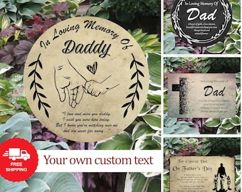 In Loving Memory Dad Father's Day Gift Memorial Grave Marker Grave ...