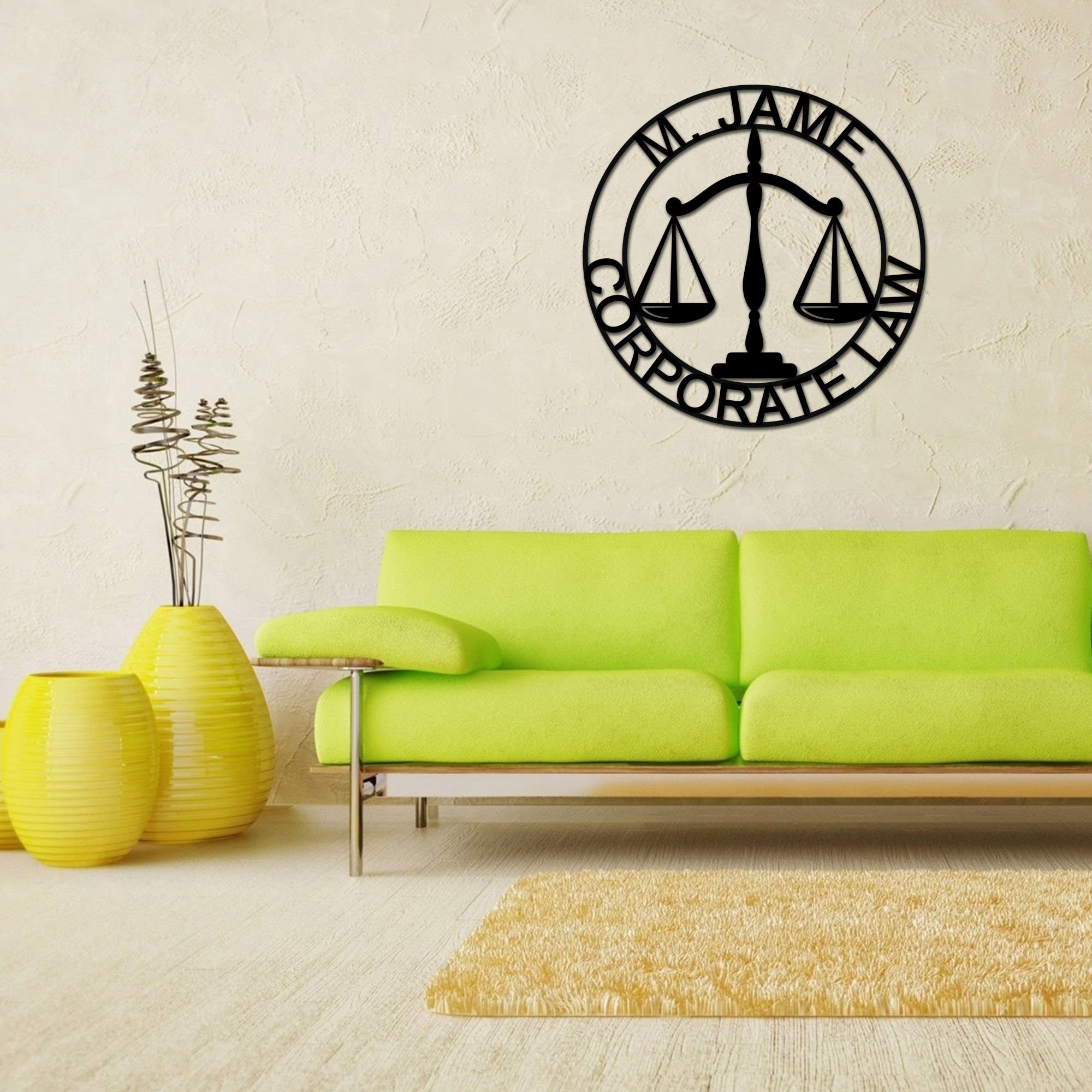 Custom Law Firm Metal Sign, Personalized Lawyer Sign, Lawyer Gift ...