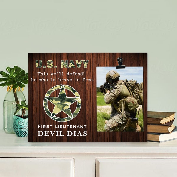 Military Family Picture Frame - Etsy