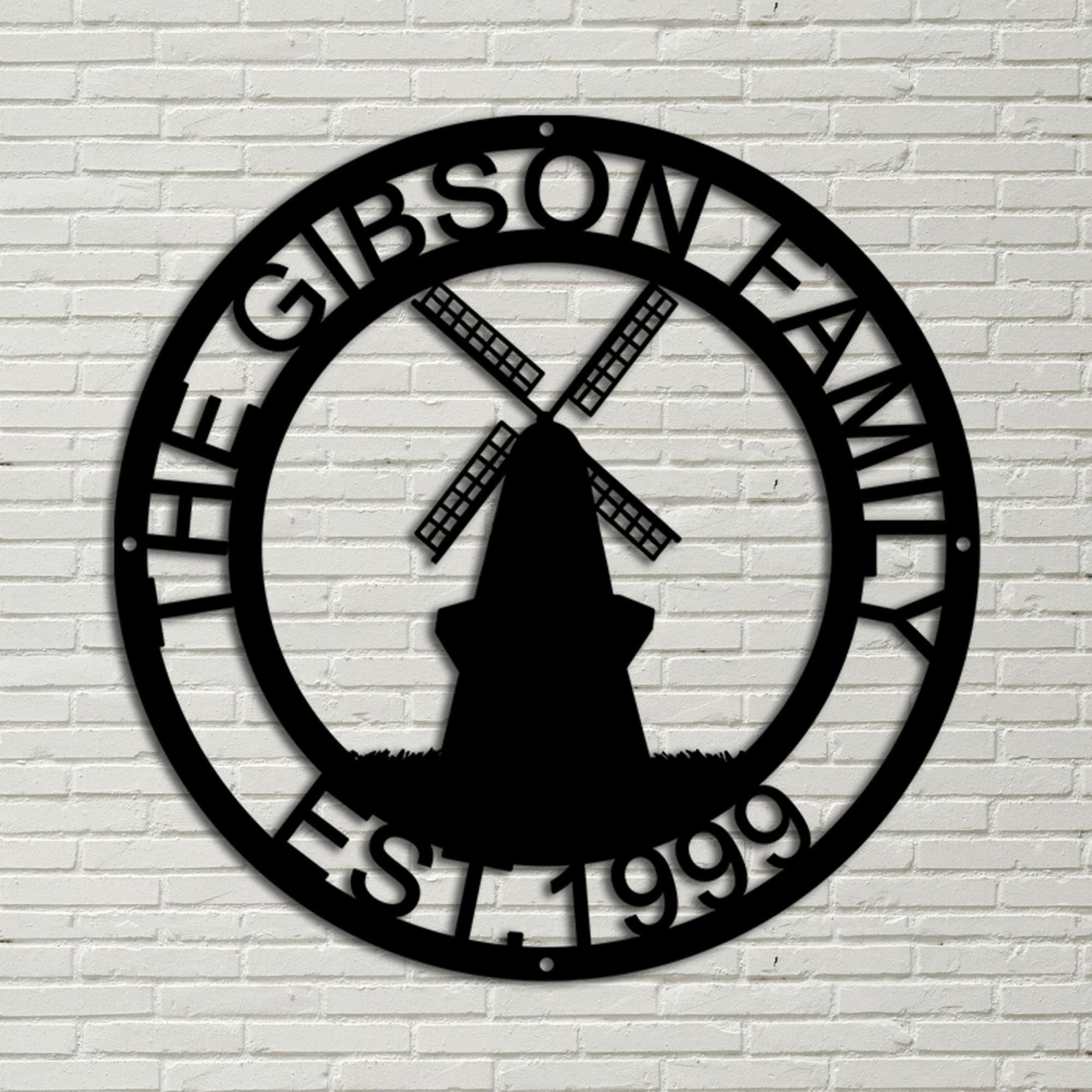 Personalized Windmill Wall Decor Personalized Windmill Sign - Etsy