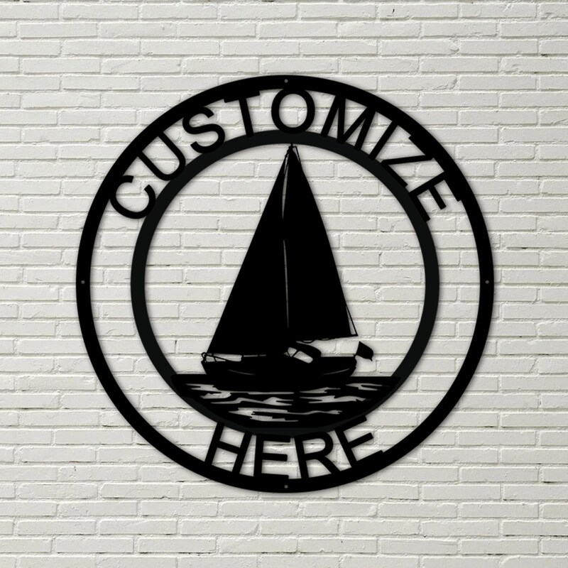 Outdoor Metal Sailboat - Etsy