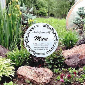 Mum Memorial - Remembrance Memorial Plaque With Stake - Outdoor ...
