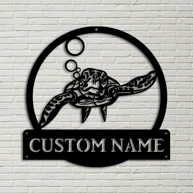Sea Turtle Monogram - Etsy