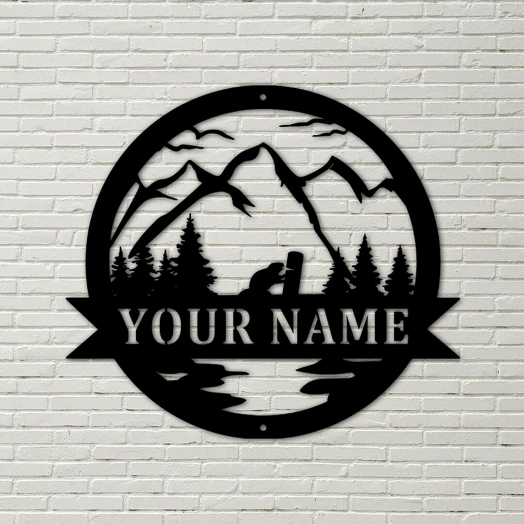 Great Outdoor Beaver Decor, Beaver Sign, Camp Sign, Christmas Gift for ...