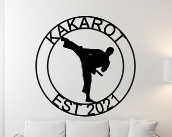 Custom MMA Metal Sign, Personalized Karate Sign, Martial Arts Dojo ...