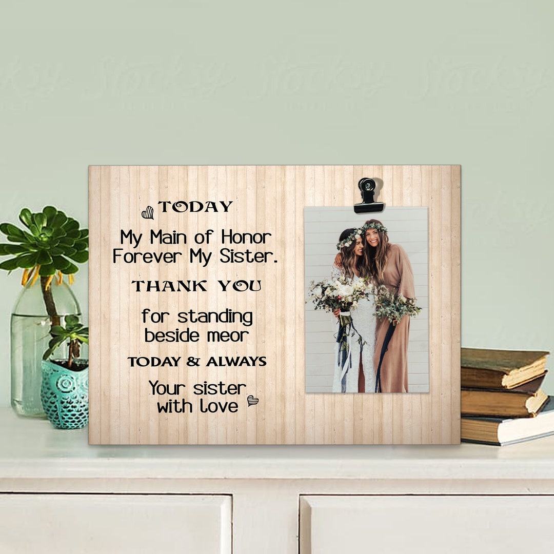 Maid of Honor Frame, Sister Wedding Frame, Maid of Honor Frames, Maid ...