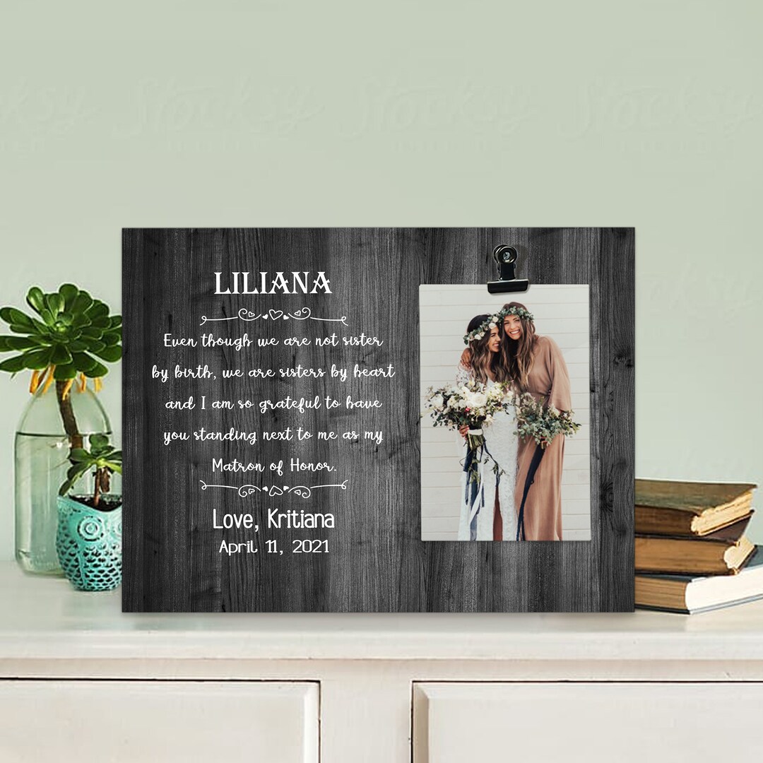 Matron of Honor Picture Frame, Wedding Frame, Matron of Honor Frames ...