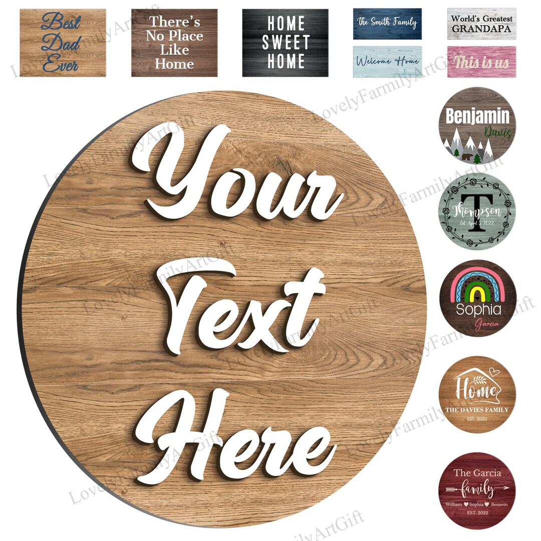 Custom Wood Signs | Stained Wood Sign With Your Personalized Quote ...
