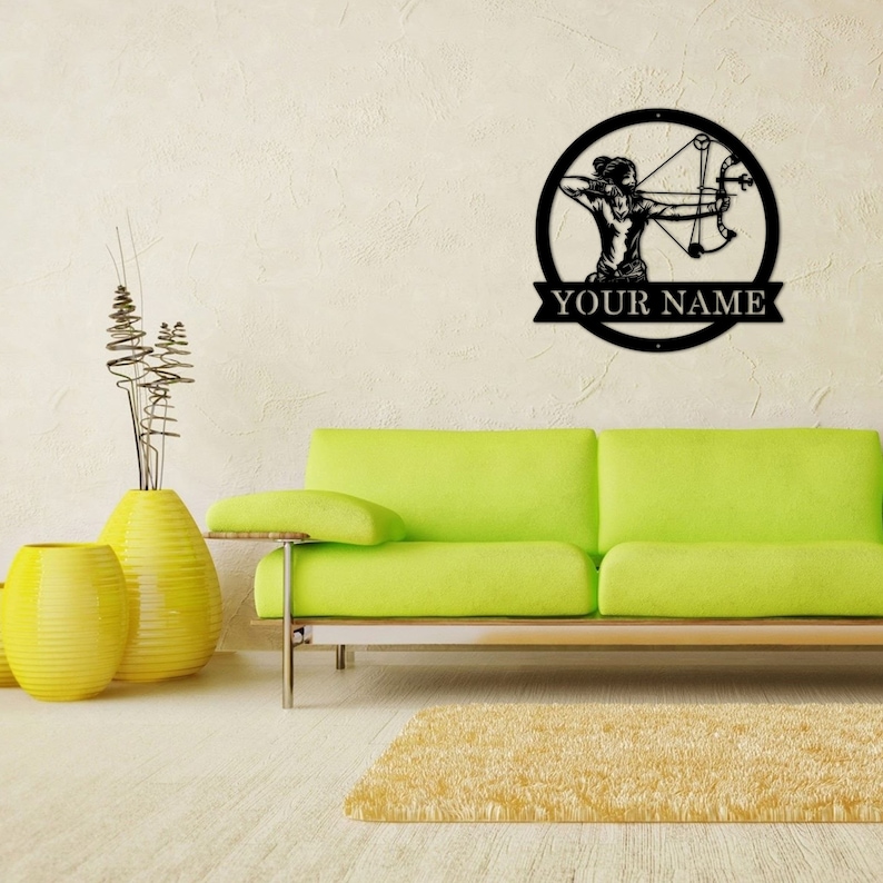 Personalized Archery Sport Metal Sign Art Custom Archery - Etsy