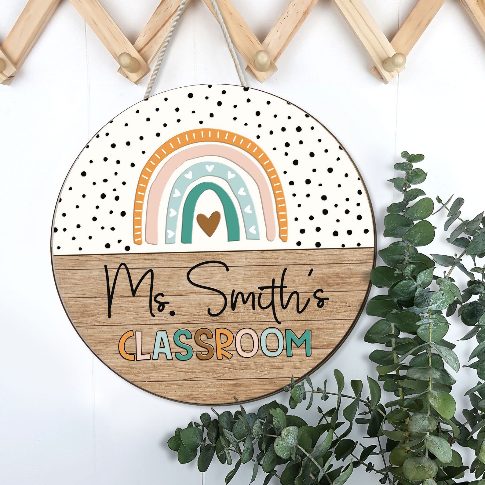 Custom Teacher Door Sign, Classroom Door Decor, Teacher Name Sign ...