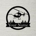 Helicopter Metal Sign, Pilot Gifts, Personalized Aviation Signs, Custom ...