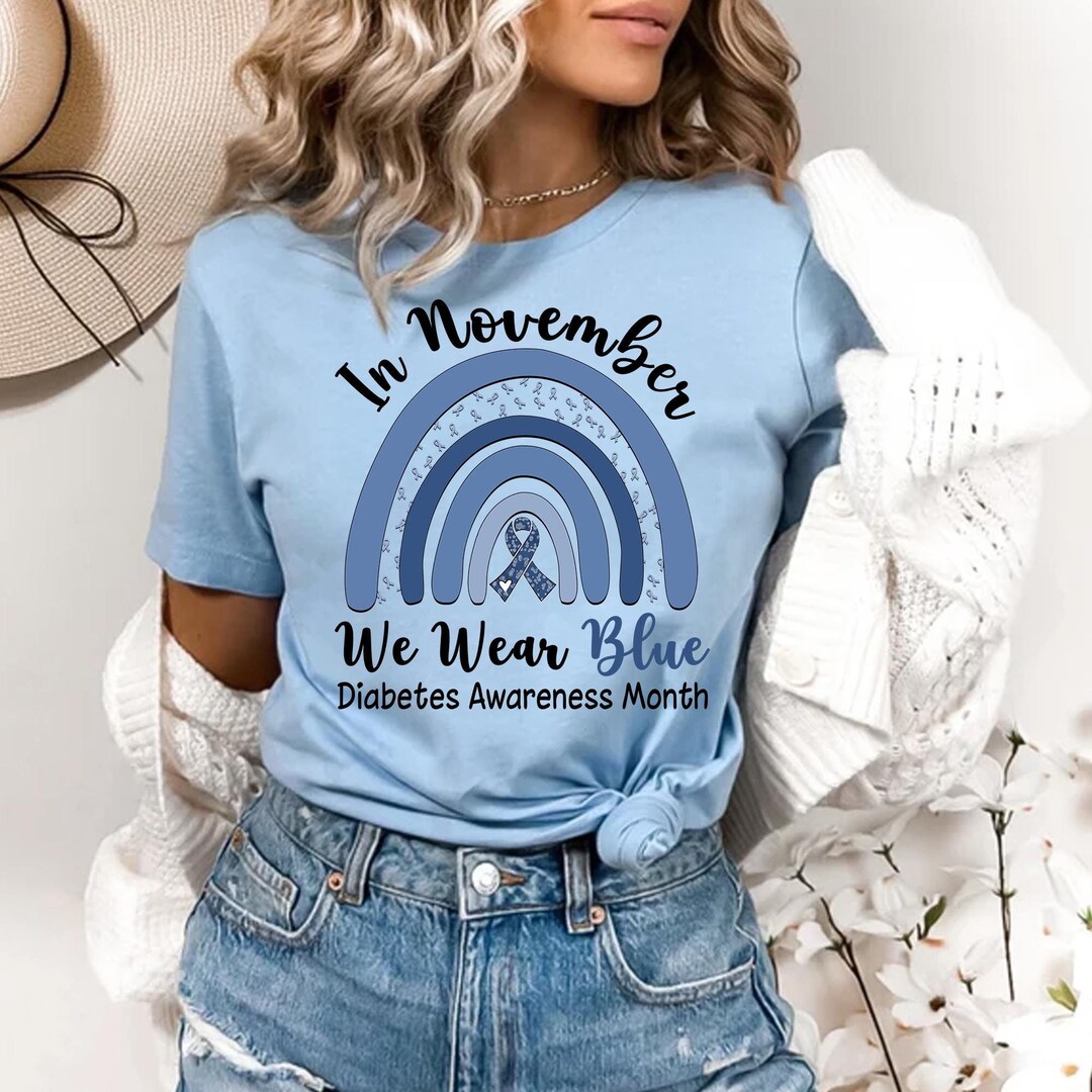 We Wear Blue Diabetes Awareness Shirt, November Diabetes Shirt ...