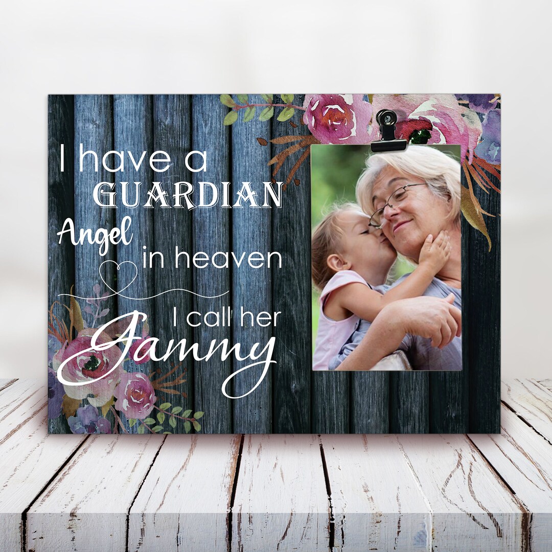 Loss of Grandma Gift Memorial Grandmother, Personalization Photo Clip ...