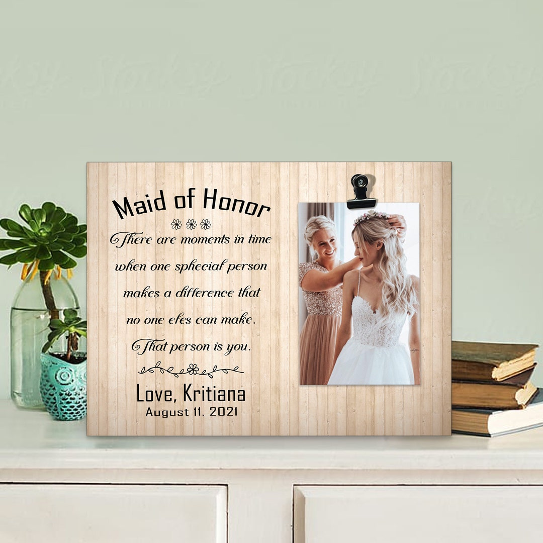 Sister Maid of Honor Frame, Maid of Honor Picture Frame, Sister Wedding ...
