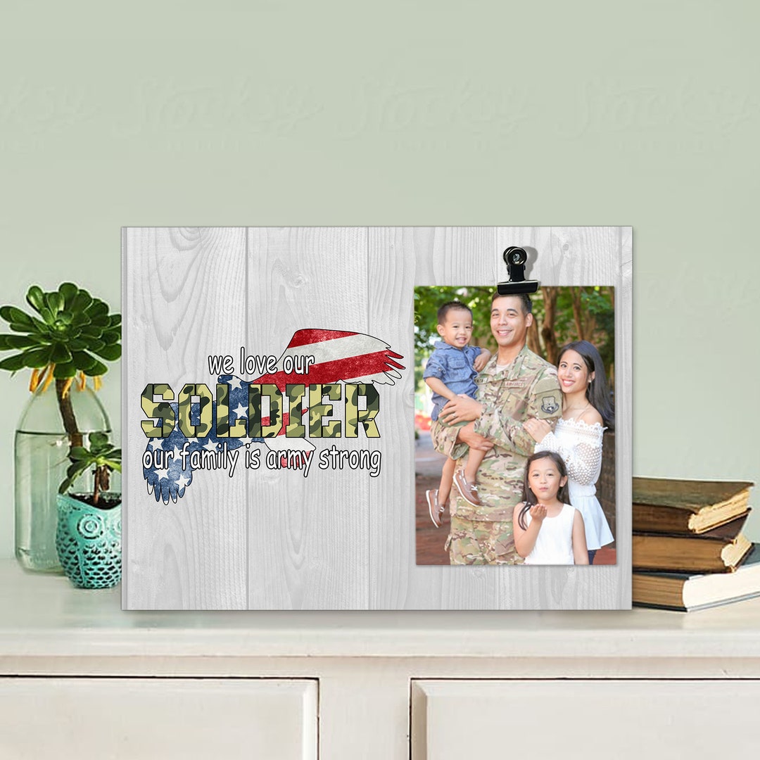 Military Army Picture Frame, Army Family, Army Wife Gift, We Love Our ...