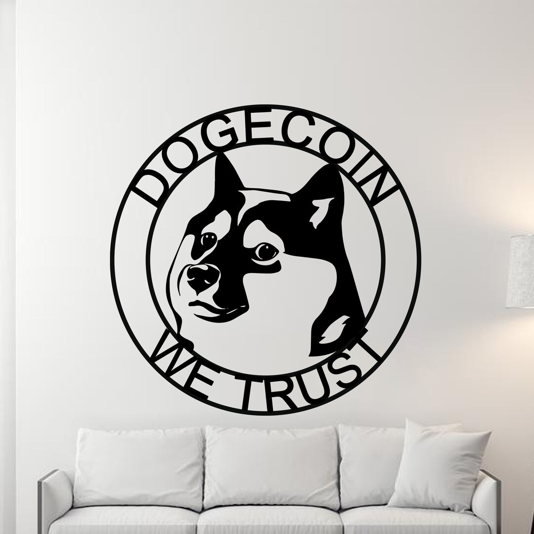 Dogecoin to the Moon, Dogecoin Sign, Metal Dogecoin Sign, Personalized ...