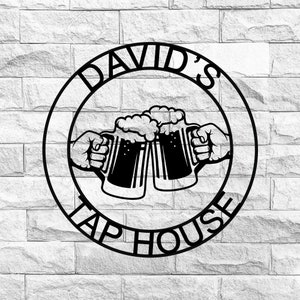 Beer Tap Sign, Personalized Bar Sign, Bar Signs, Personalized Signs ...