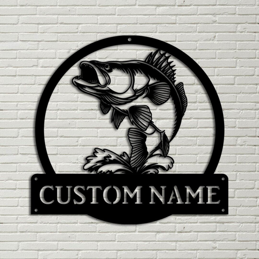 Personalized Walleye Fishing Metal Sign Art Custom Walleye Fishing ...
