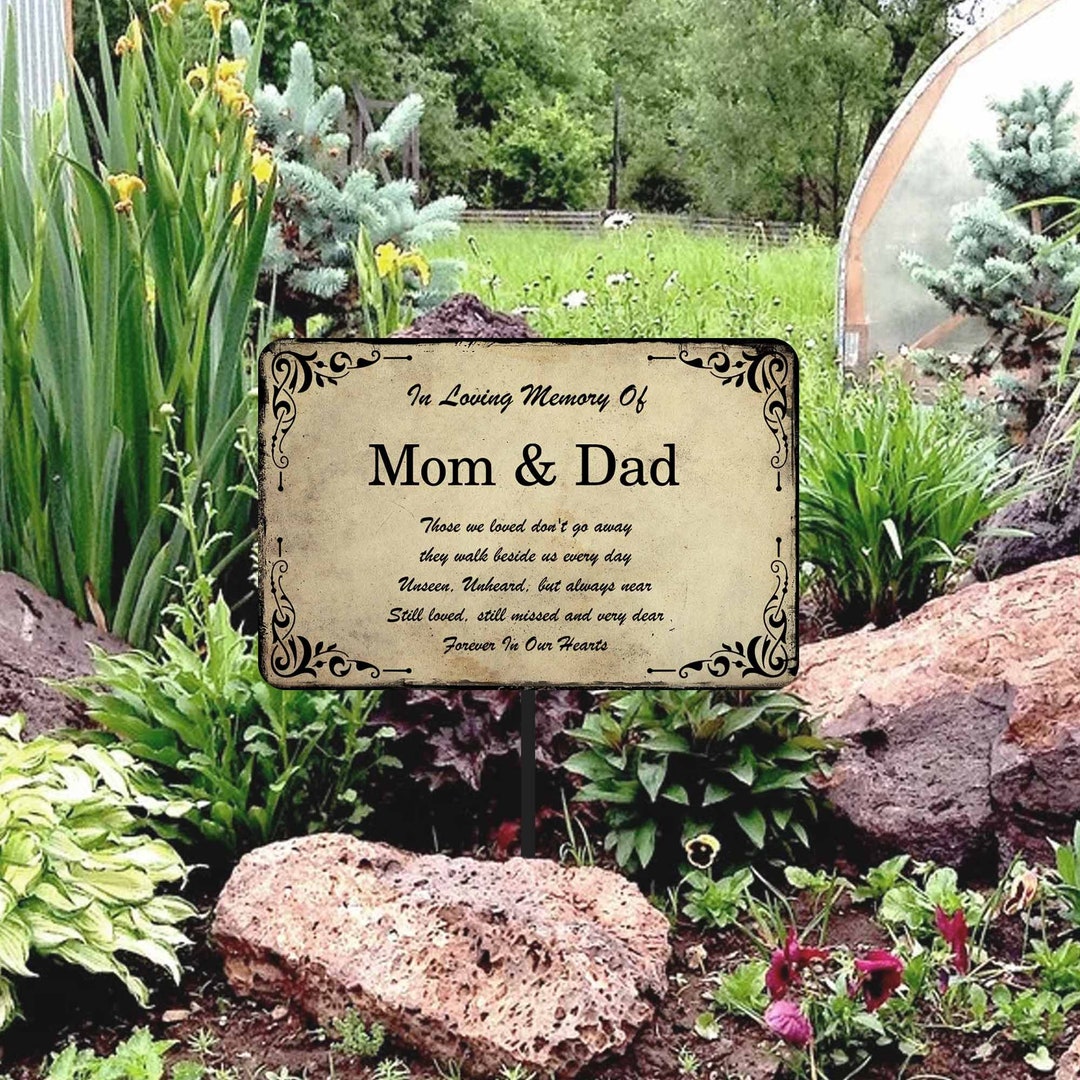 Personalised Memorial Plaque Stake, Grave Marker, Memorial Plaque ...