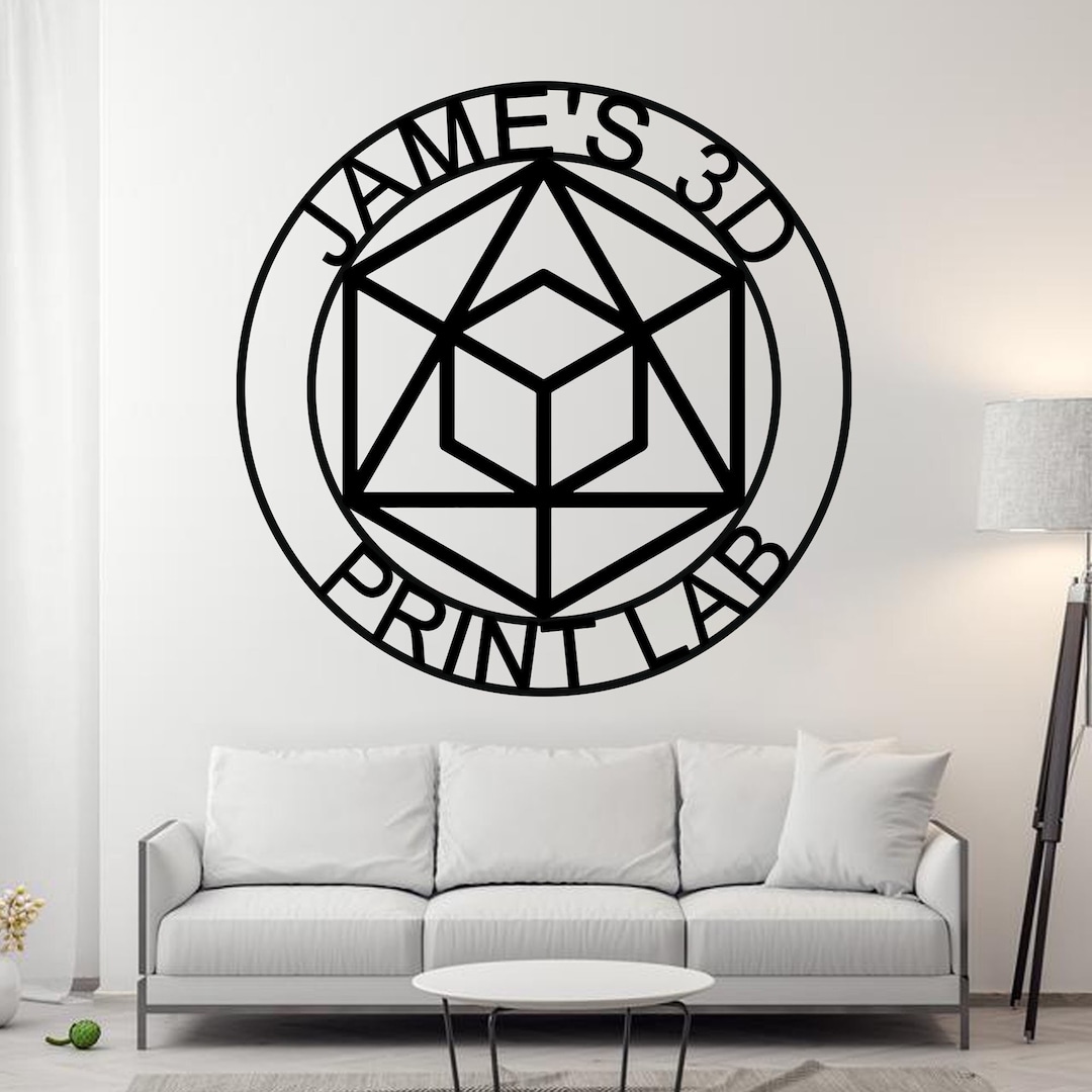 3D Print Sign, Print Lab Sign, 3D Printing Business Sign, Print Room ...