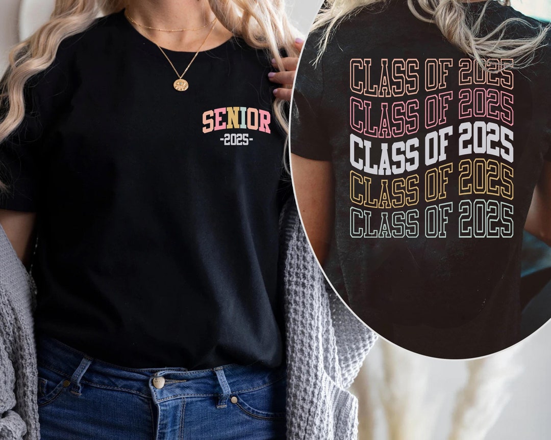 Senior 2025 Shirt, Class of 2025 T-shirt, Retro Graduation Shirts ...