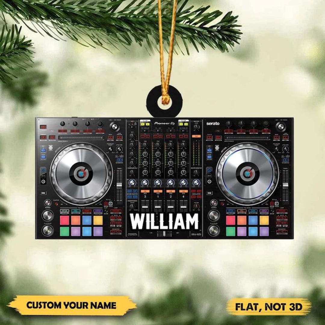 Personalized DJ Table Ornament for DJ Man & Woman, Custom DJ Name ...