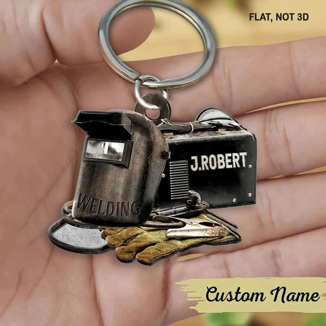 Personalized Welder Keychain, Welding Supplies Keychain, Gift for ...