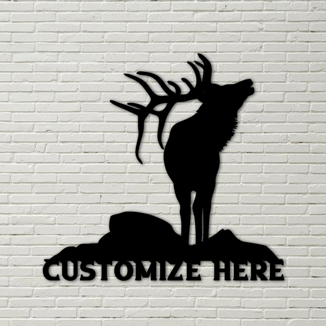 Elk Sign Customizable Metal Home Decor Wilderness Sign - Etsy