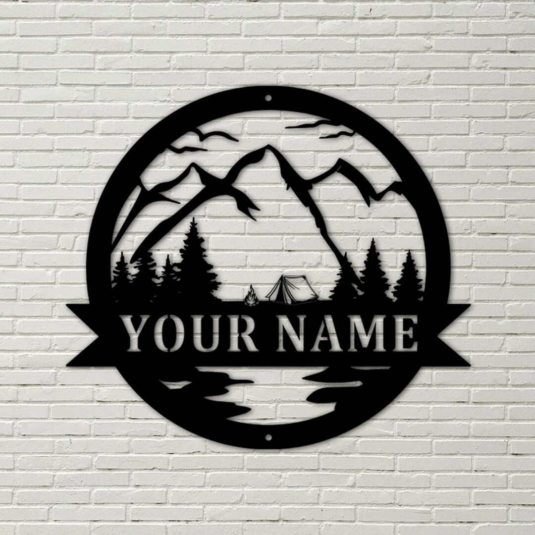 Custom Tent Camper Sign Metal Decor Camping Outdoors SIGN, Custom ...