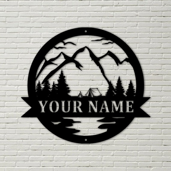 Custom Tent Camper Sign Metal Decor Camping Outdoors SIGN | Etsy