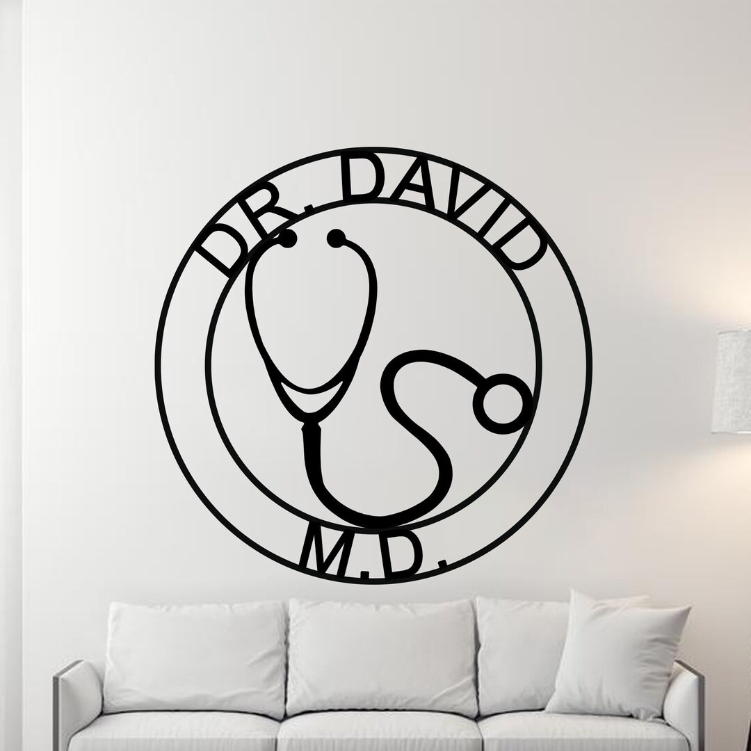 Personalized Doctor Sign, Custom Doctor Metal Sign, Doctor's Office ...