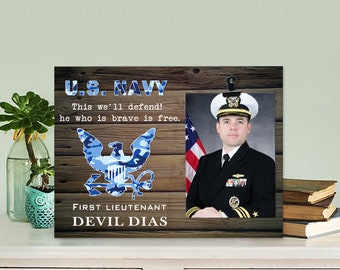 Us Navy Photo Frame - Etsy